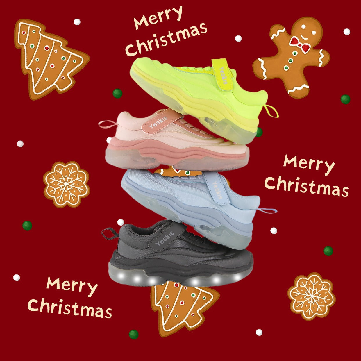 YESKIS Kids Shoes Girls Light Up Fizzzy Sneakers Collection | YESKIS ...