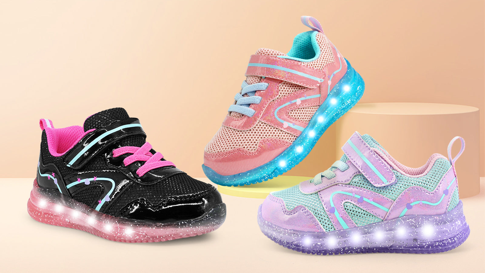 Toddler Girls Light Up Shoes Collection | YESKIS – YeskisShoes