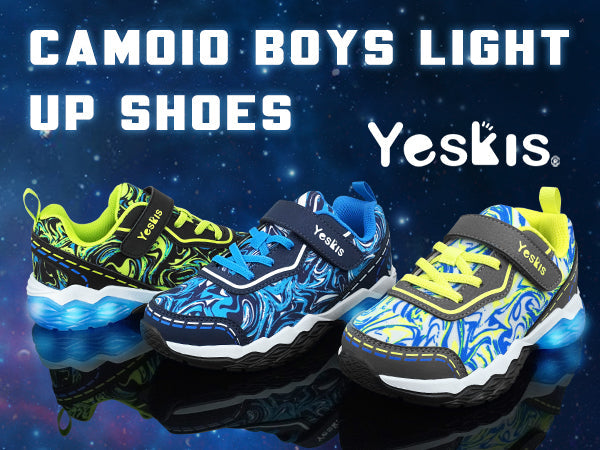 Camoio Boys Comfortable Light Up Sneakers Collection | YESKIS – YeskisShoes